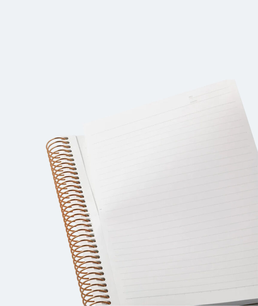 Spiral Note BASIC A5 | 6.5mm Ruled | 150 Sheets / 300 Pages | Ring ...